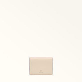Furla Camelia Kompaktes Portemonnaie Ballerina I Rosa Strukturiertes Leder Damen