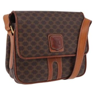 Celine Pre-owned Vintage Macadam Canvas Shoulder Bag - Femme - Pre-owned - Brun - Taille: ONE Size