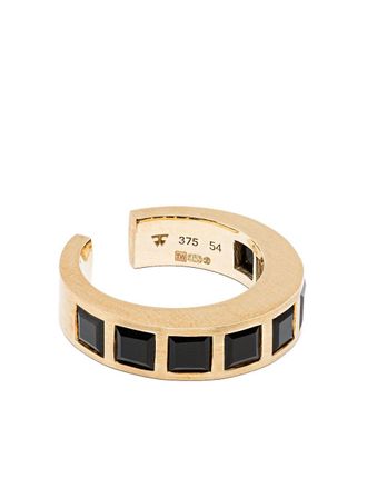 Tom Wood bague Arch Square en or recyclé 9ct