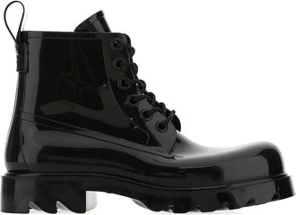 Bottega Veneta Low-Top Sneaker - Round Toe Lace-up Combat Boots - Gr. 38 (EU) - in Schwarz - f&uuml;r Damen