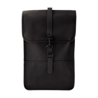 Rains Unisex Synthetic Mini Backpack Black