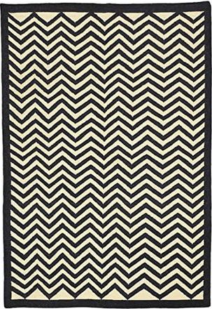 Bakero Kilim JP 11051 Schwarz/Weiß, 150 x 240 cm