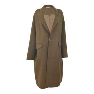 Maison Margiela Single-Breasted Coats - - Coats - Damen - Braun - XS