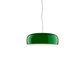FLOS Deckenleuchte Smithfield Suspension aus Aluminum in der Farbe Green 70W, Maße: Kabellänge: 270cm, Körper: 60cm x 21,5cm, F1371039