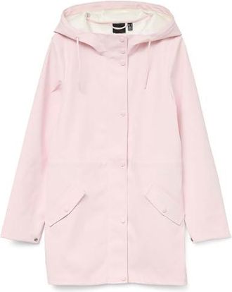 Vero Moda Vmmalou Coated Jacket Noos Veste de Pluie, Rose-a-Boo, M Femmes