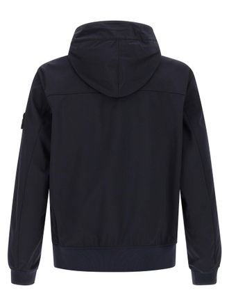 Stone Island Mens Blue Polyester Shell Jacket Clothing
