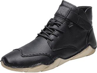 Generic Baskets montantes pour homme - Chaussures hautes pour homme - Chaussures montantes &eacute;paisses faites &agrave; la main - Chaussures l&eacute;g&egrave;res et antid&eacute;rapantes - 