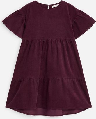 Arket Cordkleid Mit Volant -Rot