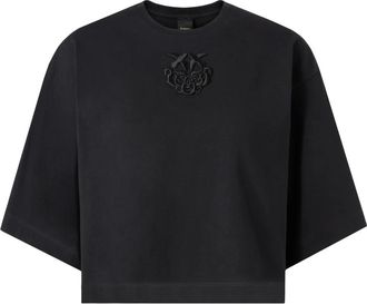Pinko Pinko, Femme, Tops, Noir, Taille: 36 FR Borghetto T-Shirt