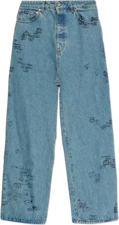 VETEMENTS Homme, Jeans, Bleu, Taille: W34 Wide Jeans