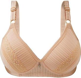 Generic Soutien-gorge pour femme sans anneau en acier - Sous-v&ecirc;tements fran&ccedil;ais sexy &agrave; dos ouvert - Bourgeon fin d&eacute;t&eacute; 2026, kaki, 68