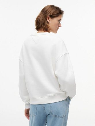 Tommy Jeans Kapuzensweatshirt TJW BXY BADGE CREW EXT Baumwolle, K&auml;ngurutasche