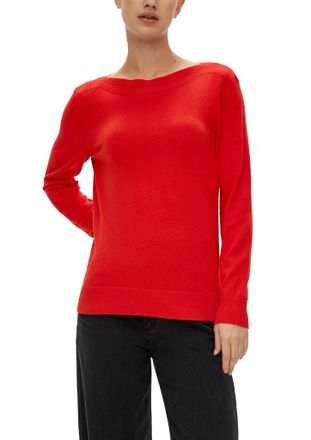 s.Oliver Feinstrickpullover mit U-Boot-Ausschnitt