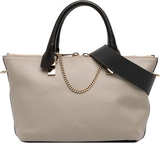 Chlo&eacute; Hobo Bags - Small Bicolor Leather Baylee Satchel - Gr. unisize - in Braun - f&uuml;r Damen