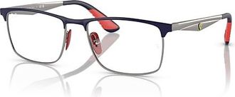 Ray-Ban Rb6516m Optics Scuderia Ferrari Collection Gunmetal Fassung Klar Glas Polarisiert 55-18