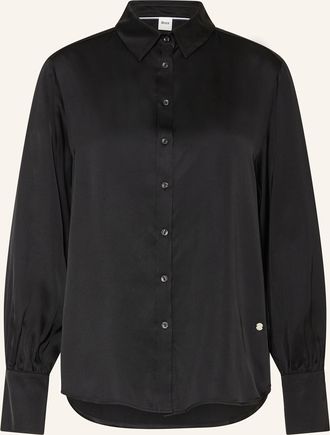 Brax Brax Hemdbluse Vic Aus Satin schwarz