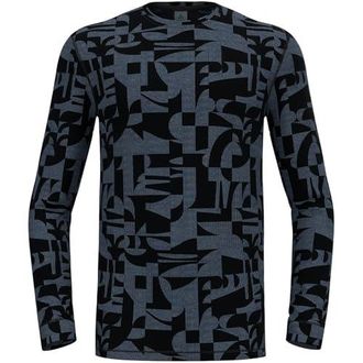 Odlo Merino Heritage_112152 T-Shirt, Bleu Provincial-Noir, XXL Hommes