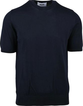 Alpha Studio Homme, Pulls, Bleu, Taille: 2XL Maglioncino Girocollo