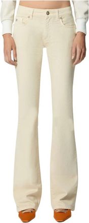John Richmond Femme, Pantalons, Beige, Taille: W28 Pantalon &Eacute;vas&eacute; Taille Haute