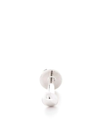 Monica Vinader boucle doreille Nura Mini Pebble en or blanc 14ct - Argent