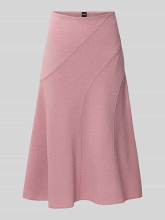 HUGO BOSS A-Linien Rock aus gekochter Schurwolle Modell VICENA