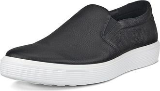 Ecco Herren Soft 60 Slip-on Sneaker, Schwarz, 12-12.5