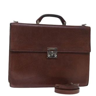 Ferragamo Sac &agrave; main en cuir Pre-owned - Femme - Pre-owned - Brun - Taille: ONE Size