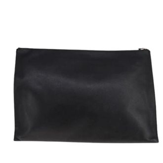 Prada unisex, Pre-owned, Noir, Taille: ONE Size Pochette en cuir Pre-owned