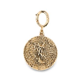 Saint Laurent Cassandre Hammered-effect Charm