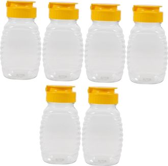 BESPORTBLE 6stücke Nachfüllbare Honig Und Marmeladenspender Auslaufsichere Squeeze-flaschen Für Küche Und Restaurant Für Ketchup Senf Und Dressings