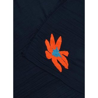 Paul Smith Foulard broderies fleurs en laine