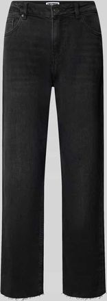 Review Straight Fit Jeans aus Baumwoll-Mix