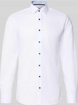 Eterna Slim Fit Business-Hemd aus Baumwolle mit Kentkragen