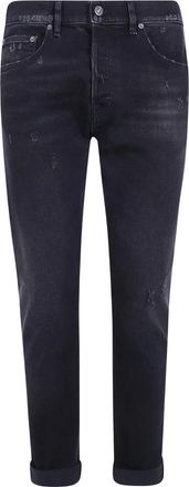Dondup Jeans Icon Slim Fit 5 Poches - Homme - Jeans - Noir - Taille: W33