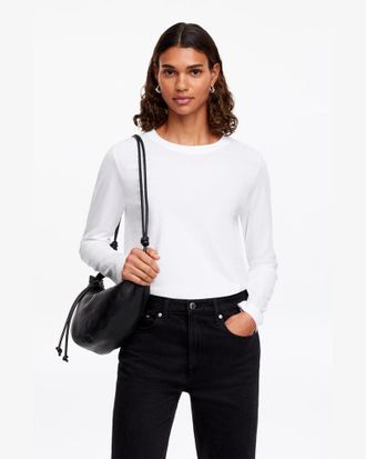 Arket Signature-Langarmshirt -Wei&szlig;