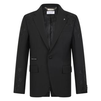 Philipp Plein Homme, Vestes, Noir, Taille: 2XL Blazer Gigolo Fit Stars Stones