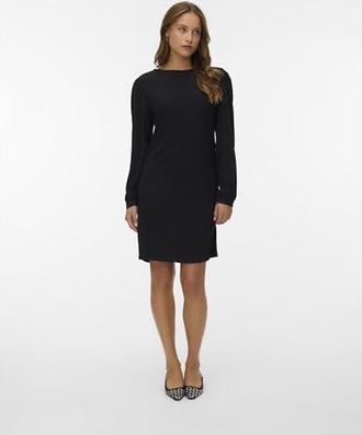 Vero Moda Vero Moda Short Dress Vmclara Ls JRS GA BF Robe Courte, Noir, XS Femmes