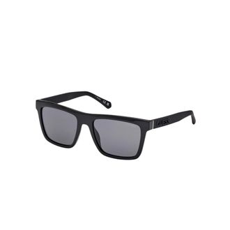 Guess Homme, Accessoires, Noir, Taille: 55 MM Square Lunettes de soleil