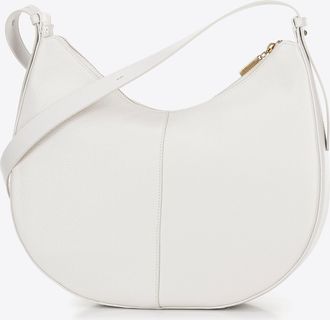 Wittchen Damen-Schultertasche aus Leder, gro&szlig;, cremefarben, Naturleder