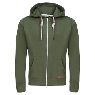 Riverso Sweatjacke Herren mit Kapuze Reißverschluss Regular Fit RIVThilo Kapuzenjacke Grün 4XL, Größe:4XL, Farbe:Ivy Green
