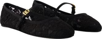 Dolce & Gabbana Lace Ballet Flat - Black