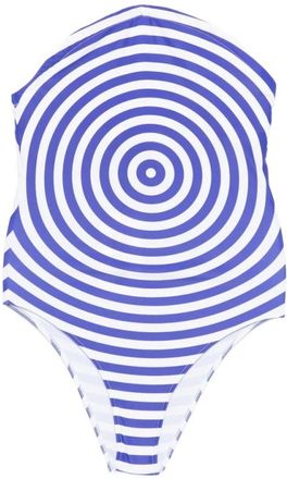 Jean Paul Gaultier Femme, Maillots de bain, Multicolore, Taille: 38 FR Maillot de bain une pi&egrave;ce sans bretelles &agrave; encolure foulard