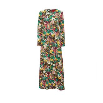 La DoubleJ Robe Longue &Eacute;vas&eacute;e - Femme - Robes - Multicolore - Taille: 40 FR