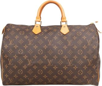 Louis Vuitton Crossbody Bags - Louis Vuitton Canvas Monogram Speedy 40 Handbag - Gr. unisize - in Braun - f&uuml;r Damen