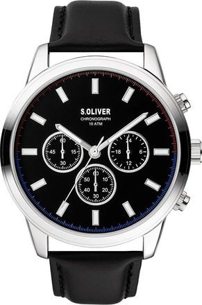 s.Oliver S 303 So-3858-Lc Uhr - - Accessories - Damen - Schwarzk - ONE SIZE