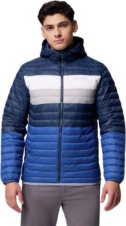 Columbia Powder Pass Hooded Jacket 2134131433, Men jackets, Blue, L EU