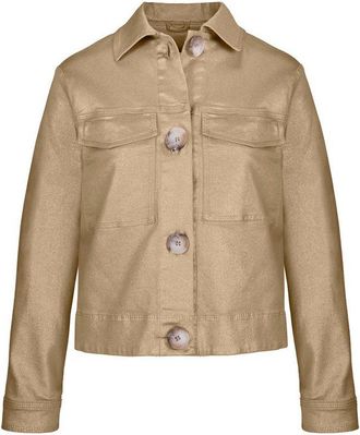bianca Kurzjacke PEGGY in dezent schimmerndem Gold-Coating