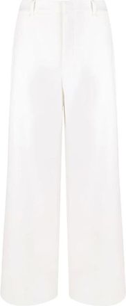 Max Mara Femme, Pantalons, Blanc, Taille: 40 FR Jersey Pantalons