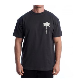 Palm Angels Homme, Tops, Gris, Taille: M The Palm T-shirt