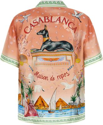 Casablanca Mens Multicolor Silk Blouse